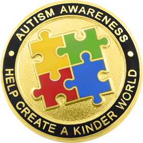 Autism Awareness Pin | Badge And Wallet